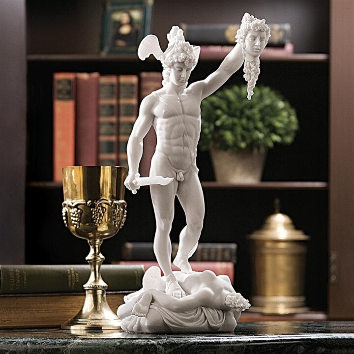 Design Toscano Perseus Beheading Medusa Bonded Marble Statue - Multi ...