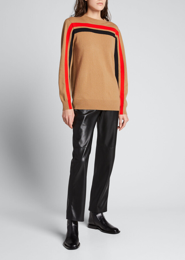 Burberry Steffy Stripe Cashmere-Blend Sweater - ShopStyle