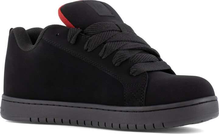 DC Men's Court Graffik Work Black and Red Composite Toe Boots ...