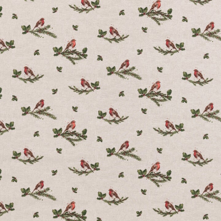 Dunelm By the Metre Winter Robin PVC Natural Natural - ShopStyle Decor