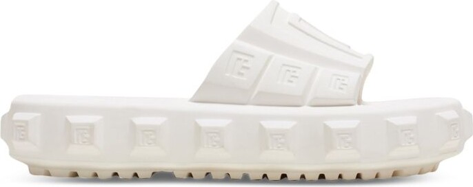 Balmain Ari Monogram Logo Slides - ShopStyle Flip Flop Sandals
