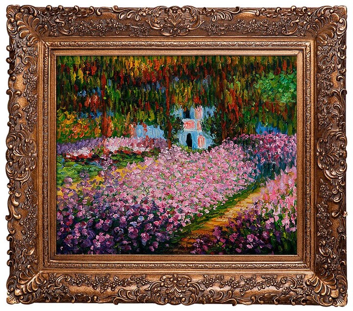 Hand-Painted Museum Masters Artist's Garden At Giverny By Claude Monet ...