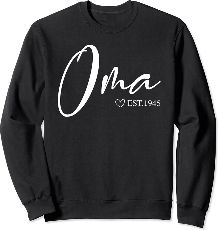 Oma Est 1945 Outfits for Women Womens Oma Est 1945 Mothers Day | Birthday Clothing For Oma ...