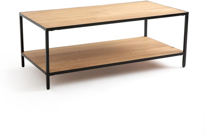 La Redoute Interieurs Nova Rectangular Coffee Table in Oak and Metal - ShopStyle