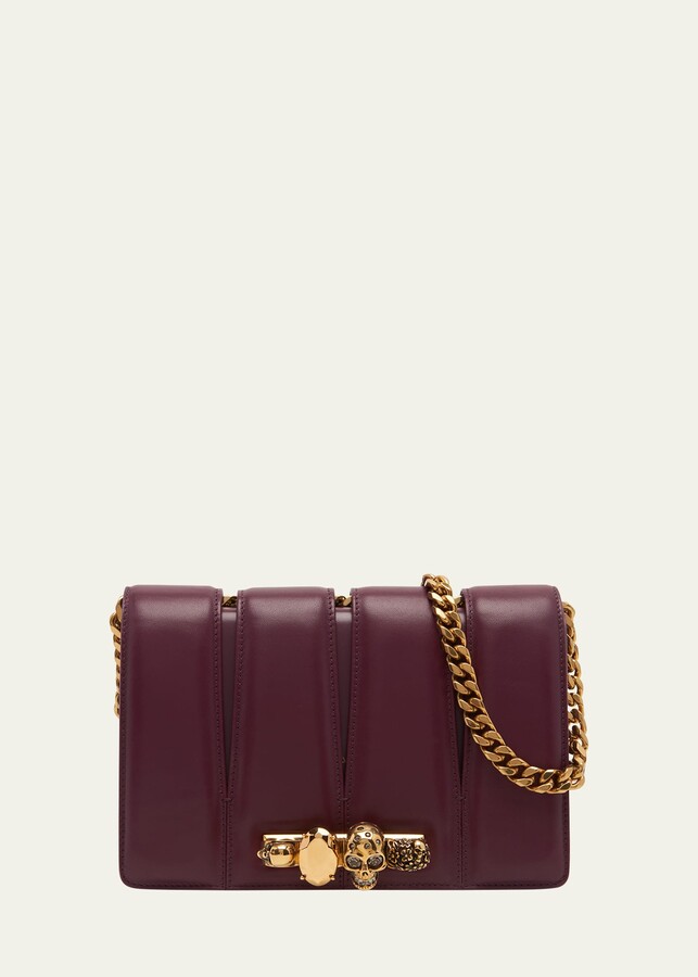 Alexander McQueen The Slash Skull Jewel Shoulder Bag - ShopStyle