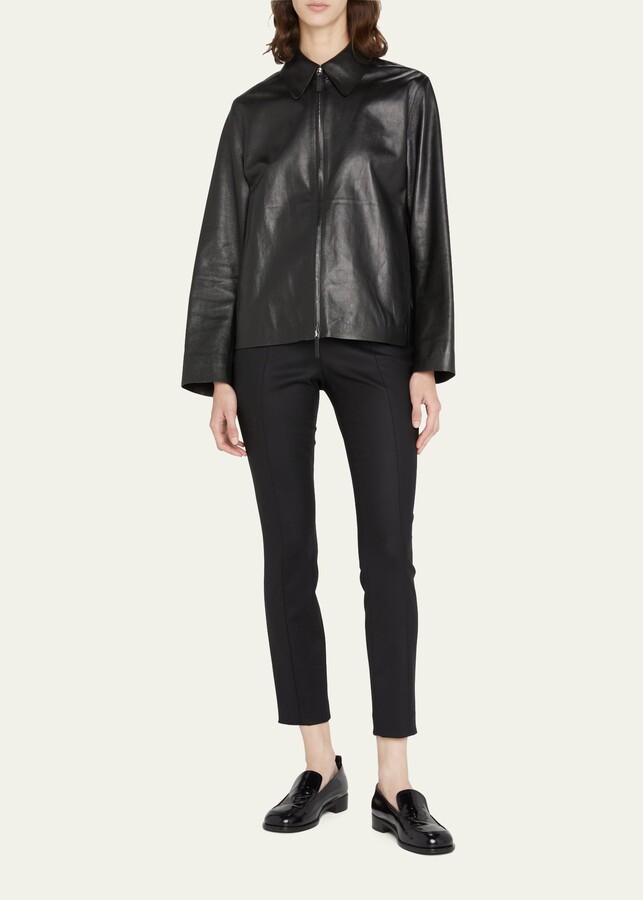 The Row Kabbe Leather Jacket - ShopStyle