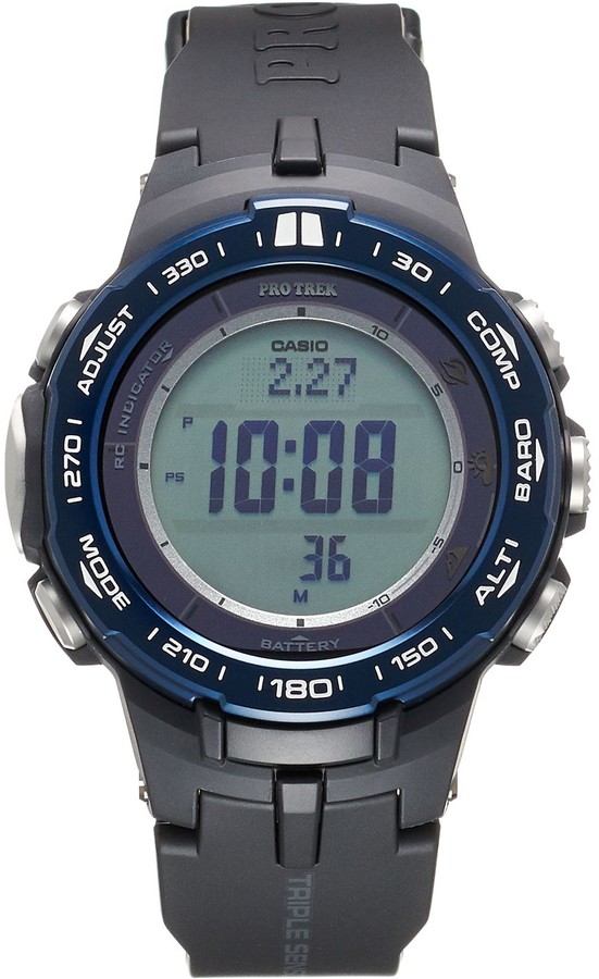 Casio Men's PRO TREK Triple Sensor Tough Solar Atomic Watch - PRW3100Y ...