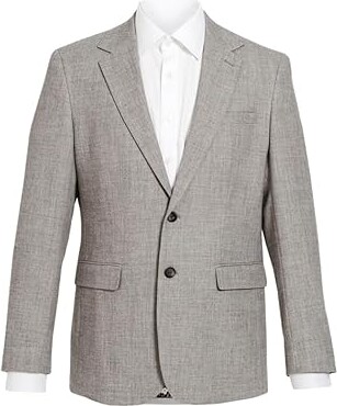 Dobell Mens Grey Flannel Suit Jacket Regular Fit-42S - ShopStyle