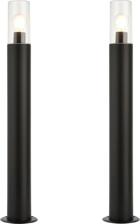 Loops 2 PACK Outdoor Bollard Post Light - 15W E27 LED - 800mm Height ...