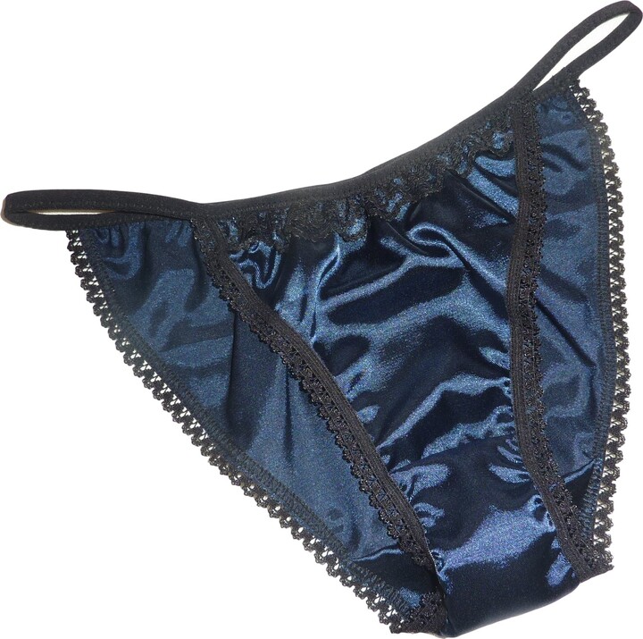 Francois de Loire Ladies Satin Tanga String Bikini Panties Underwear ...