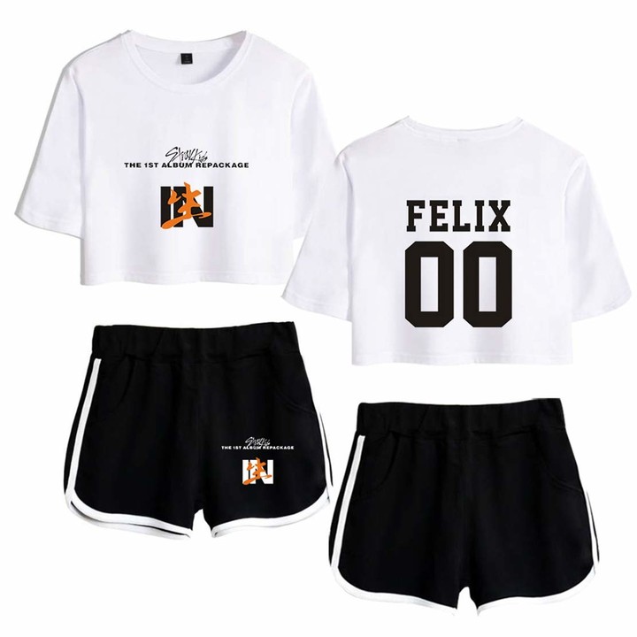 Breezeday Stray Kids Women Cotton Pajamas Spring/Summer Clothing Set ...