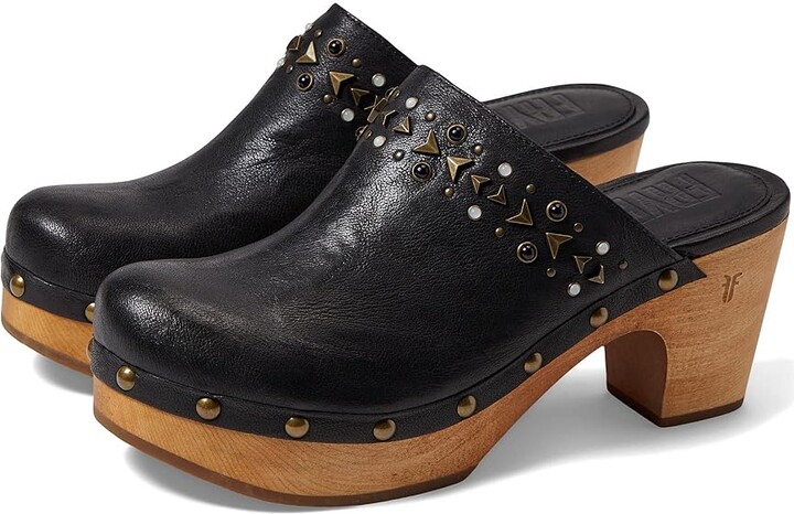 Frye Jessica Studded Clog (Black) Women's Shoes - ShopStyle