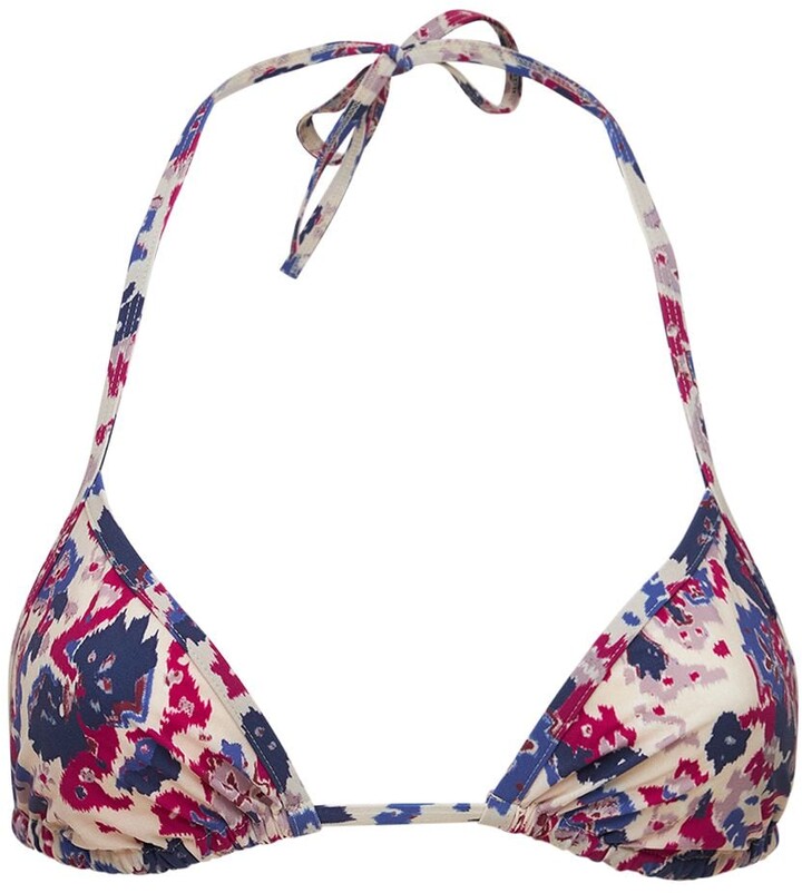 MARANT ETOILE Shayla Floral Print Triangle Bikini Top - ShopStyle Two ...