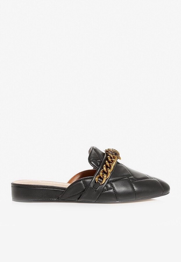 Kurt Geiger Chelsea Quilted Leather Flat Mules - ShopStyle