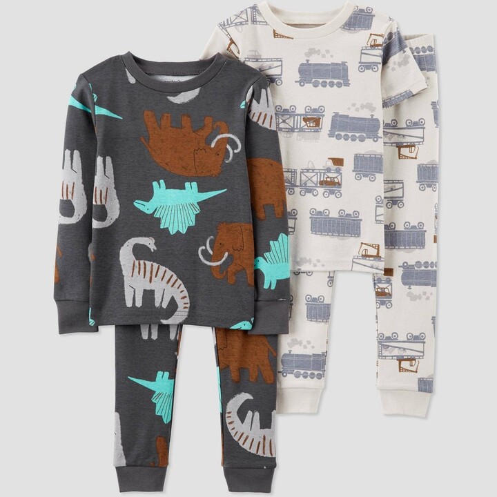 Carter's Just One You® Toddler Boys' 4pc Lion and Animals Pajama Set ...
