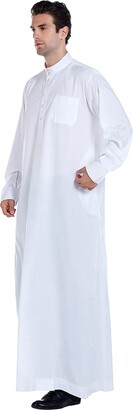 COOFANIN Valentines Gift for Him Men's Kaftan Robe Galabia for Men ...