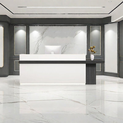 NBNKK Reception desk Rectangular Writing Desk, Computer Table, Front desk - ShopStyle