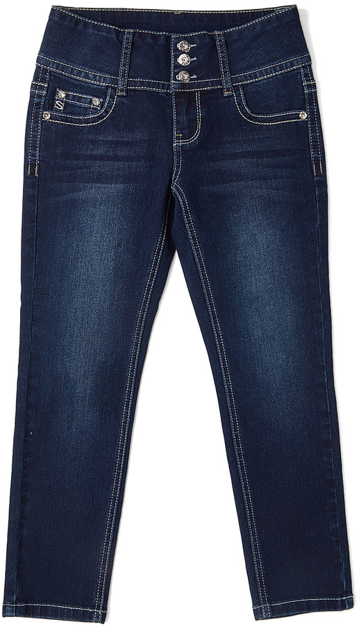 Seven7 Girls' Denim Pants and Jeans REVOLT - Revolt Sequin Crop Skinny ...