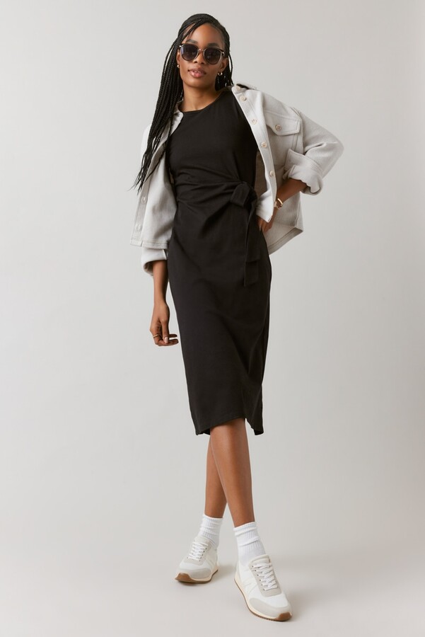 francesca's Dora Side Knot Midi Dress - ShopStyle