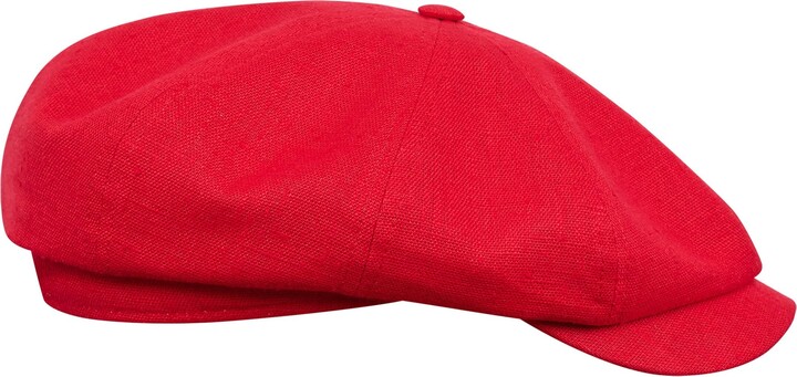 Sterkowski Rowdy Flat Cap for Men and Women | 100% Linen Newsboy Cap ...