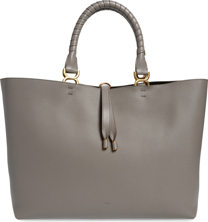 Chloé Large Marcie Grained Calfskin Leather Tote - ShopStyle