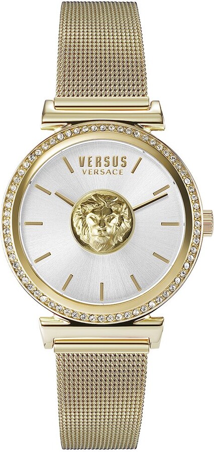 Versus Versace Versus By Versace Women's Brick Lane Lion Mesh Watch ...