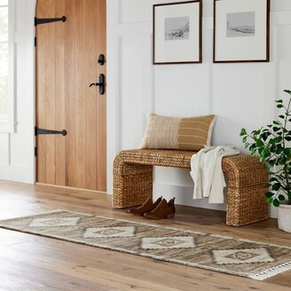 Threshold designed w/Studio McGee Shiffer Waterfall Woven Bench ...