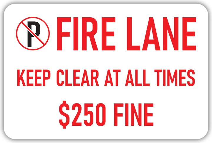 Etsy No Parking Fire Lane Sign, Signs - Aluminum - ShopStyle Decor