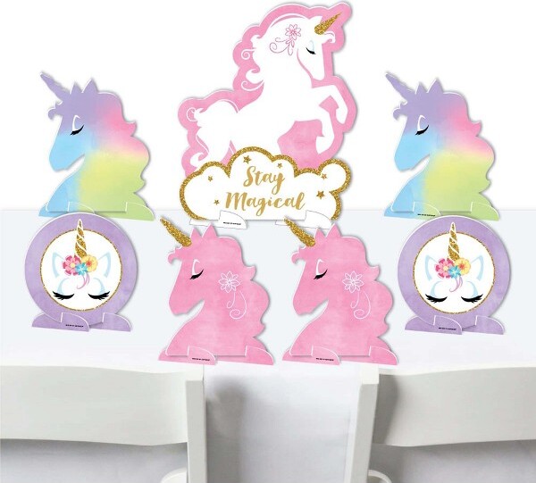 Big Dot of Happiness Rainbow Unicorn - Magical Unicorn Baby Shower or ...