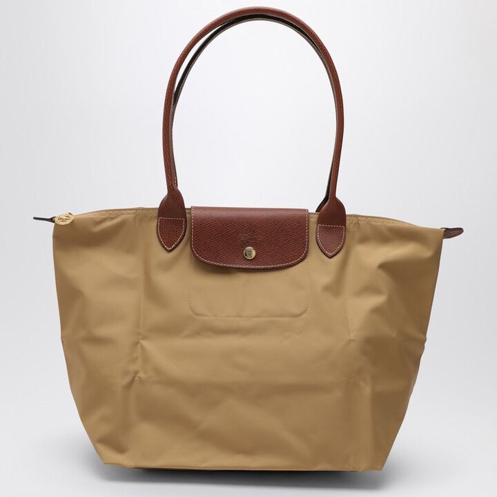 Longchamp Fawn-Coloured Le Pliage Original L Bag - ShopStyle
