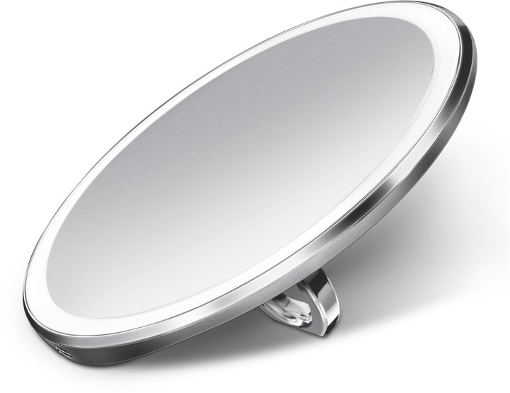 Simplehuman 4" Compact Mirror w/ Brightness Control & 3x Magnification ...