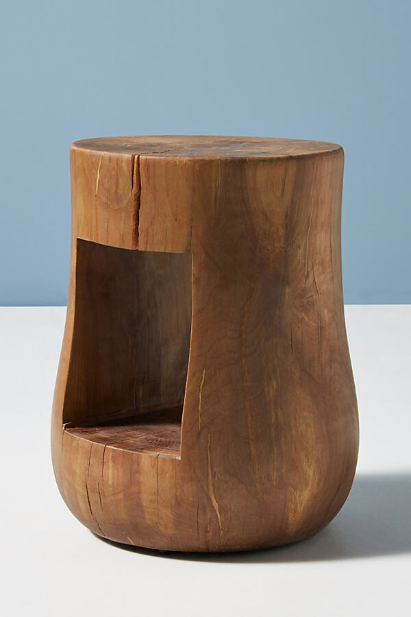 Taracea Alder Reclaimed Live-Edge Storage Side Table - ShopStyle