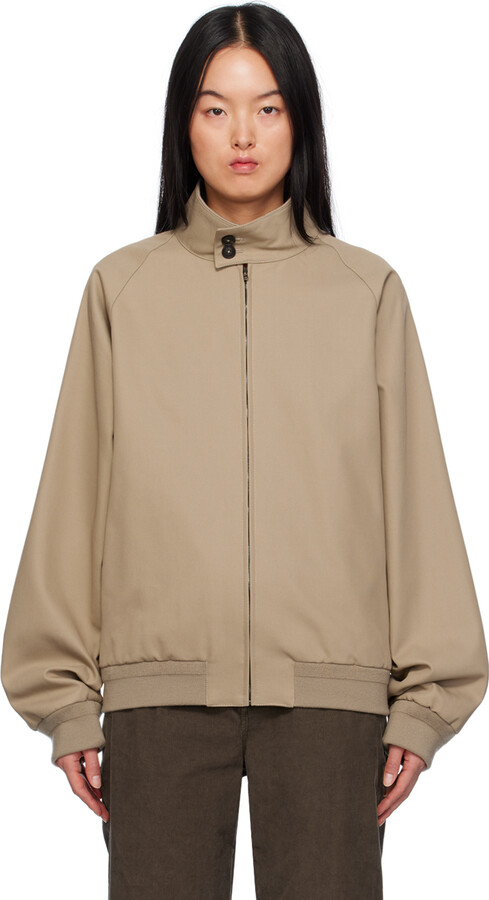 The Row Tan Harris Jacket - ShopStyle