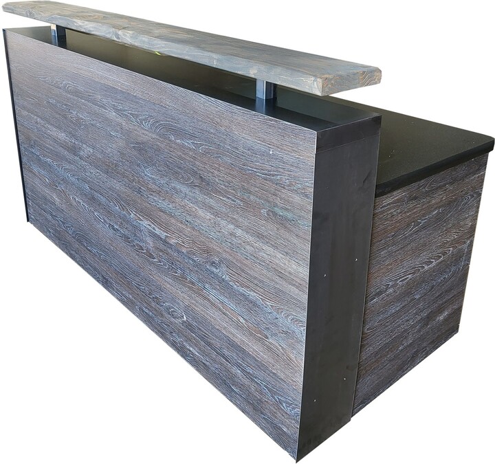Etsy Scorched Oak Memphis Reception Desk, Office Front Sales Desk ...