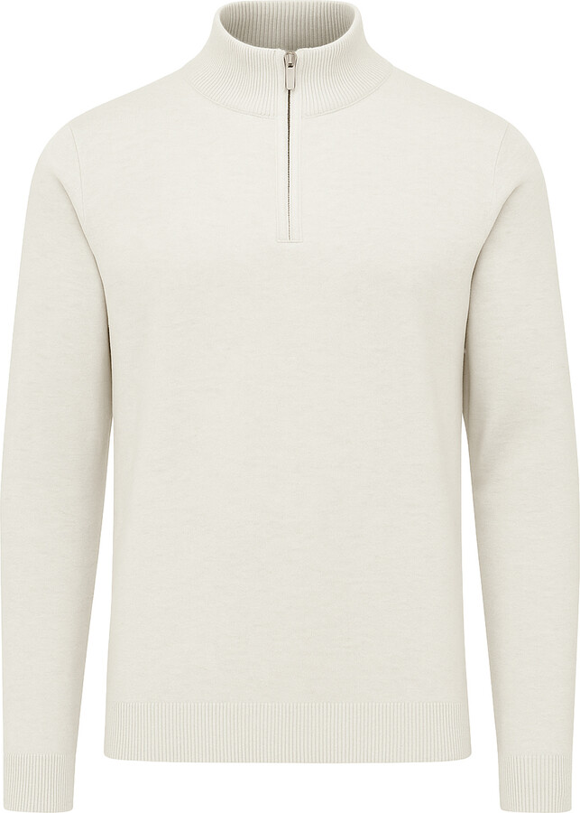 Vercate Luxury Half Zip - Off White - ShopStyle