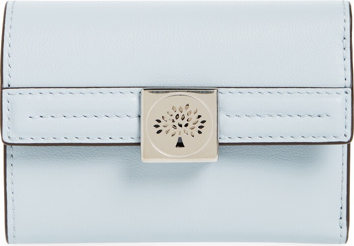 Mulberry Tree Logo Leather Trifold Wallet - ShopStyle