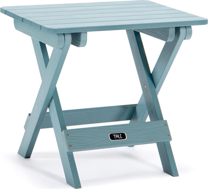 Global Pronex Portable Folding Side Table Square Fade-Resistant Wood ...