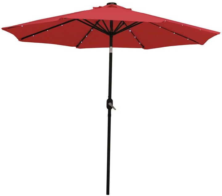 Sunnydaze Outdoor Solar-Powered Lighted Patio Umbrella - ShopStyle