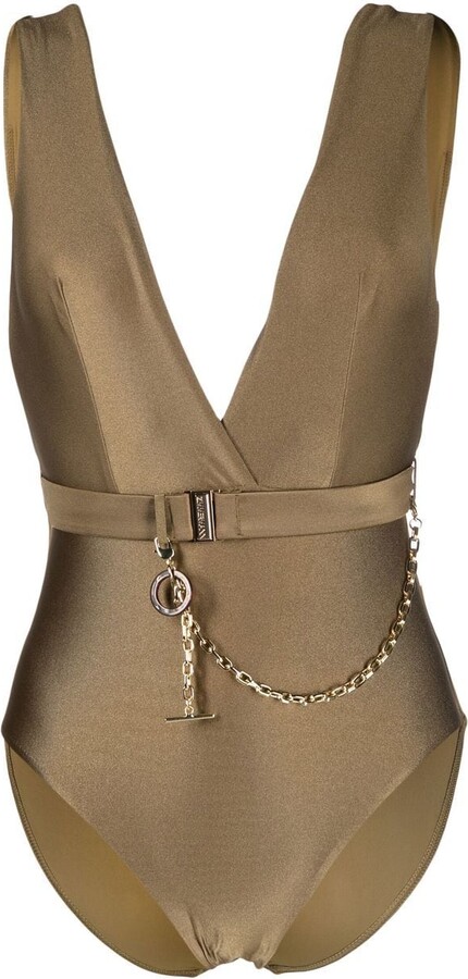 Zimmermann Pattie plunge chain swimsuit - ShopStyle