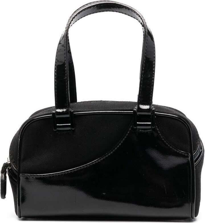 Christian Dior 2000s Pre-Owned Patent-Finish Panel Mini Handbag ...