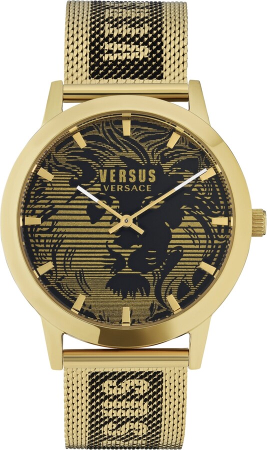 Versus Versace Men's Barbes Domus 2 Hand Quartz Gold-Tone Stainless ...