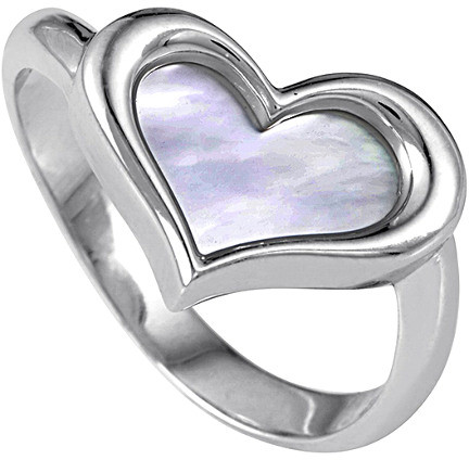 Heritage Piaget Piaget 18K Mother-Of-Pearl Heart Ring - ShopStyle