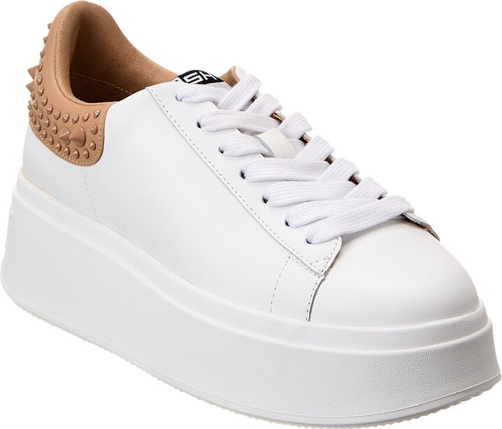 Ash Move Studded Leather Platform Sneaker - ShopStyle
