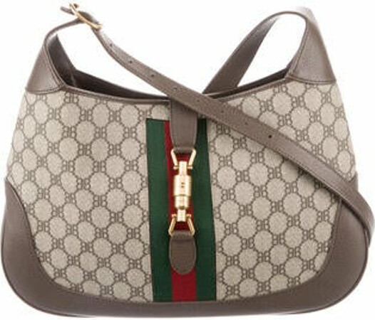 Gucci x Balenciaga The Hacker Project BB Monogram Jackie 1961 Hobo ...