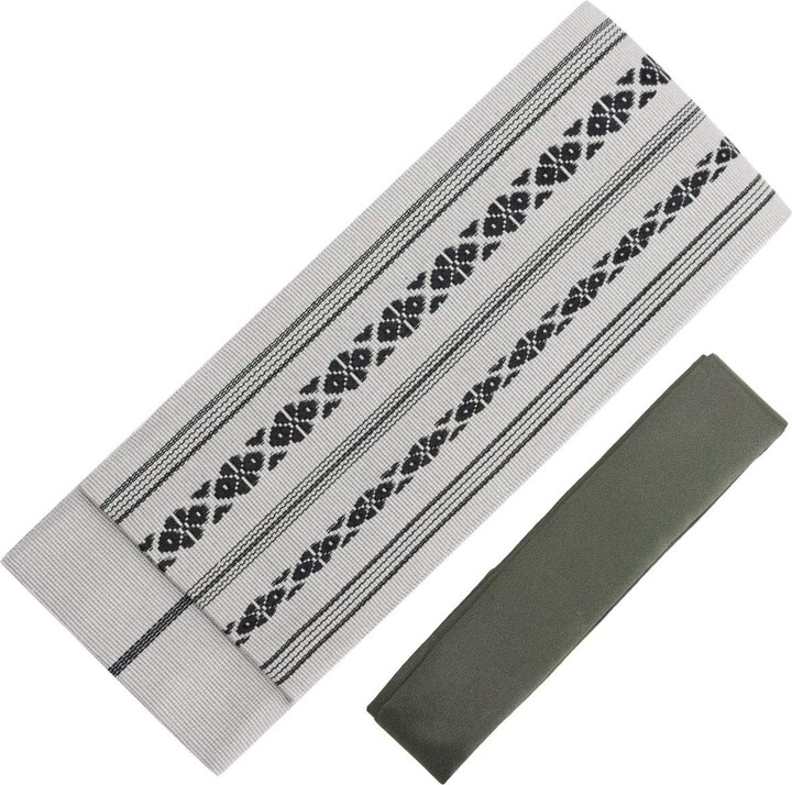 KYOETSU Men's Japanese Kakuobi set Kenjo Kakuobi + Waist string 2Piece ...