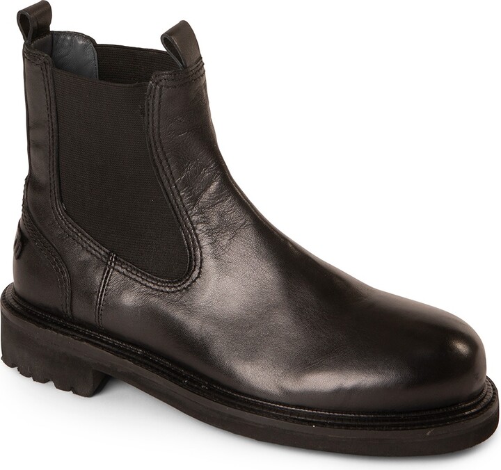 ASRA - Brody Black Leather Chelsea Boot - ShopStyle