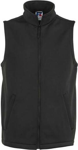 Russell Russell Mens Smart Softshell Gilet Jacket (Black) - Black ...