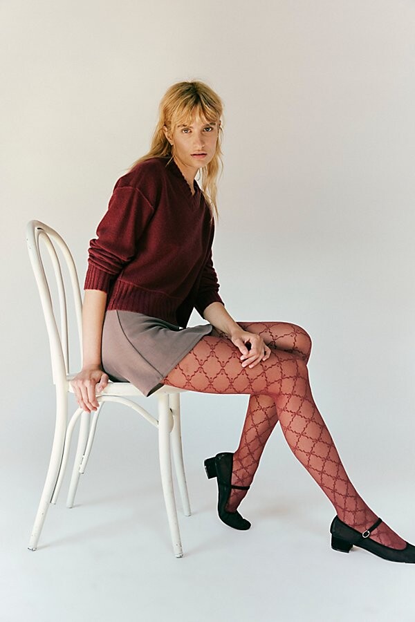 Hansel from Basel Ribbon Chain Tights - ShopStyle Lingerie