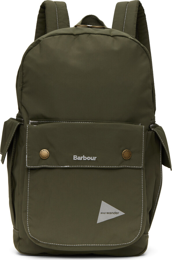 Barbour Khaki and wander Edition Backpack - ShopStyle