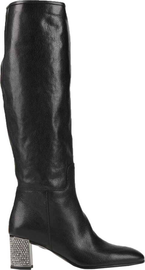 Pedro Garcia Knee Boots Black - ShopStyle